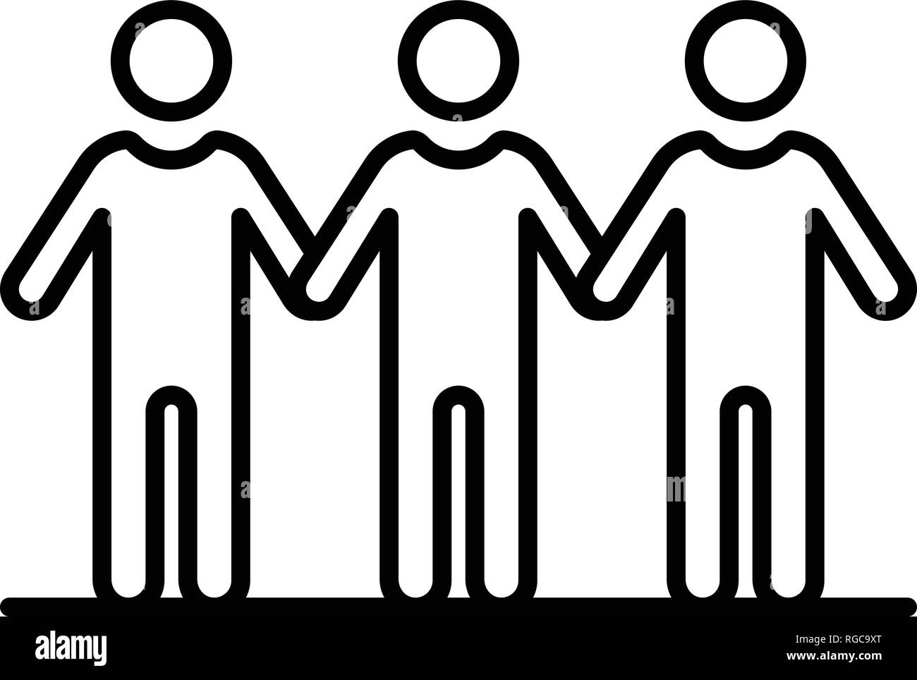 People teamwork icon, outline style Stock Vector Image & Art - Alamy