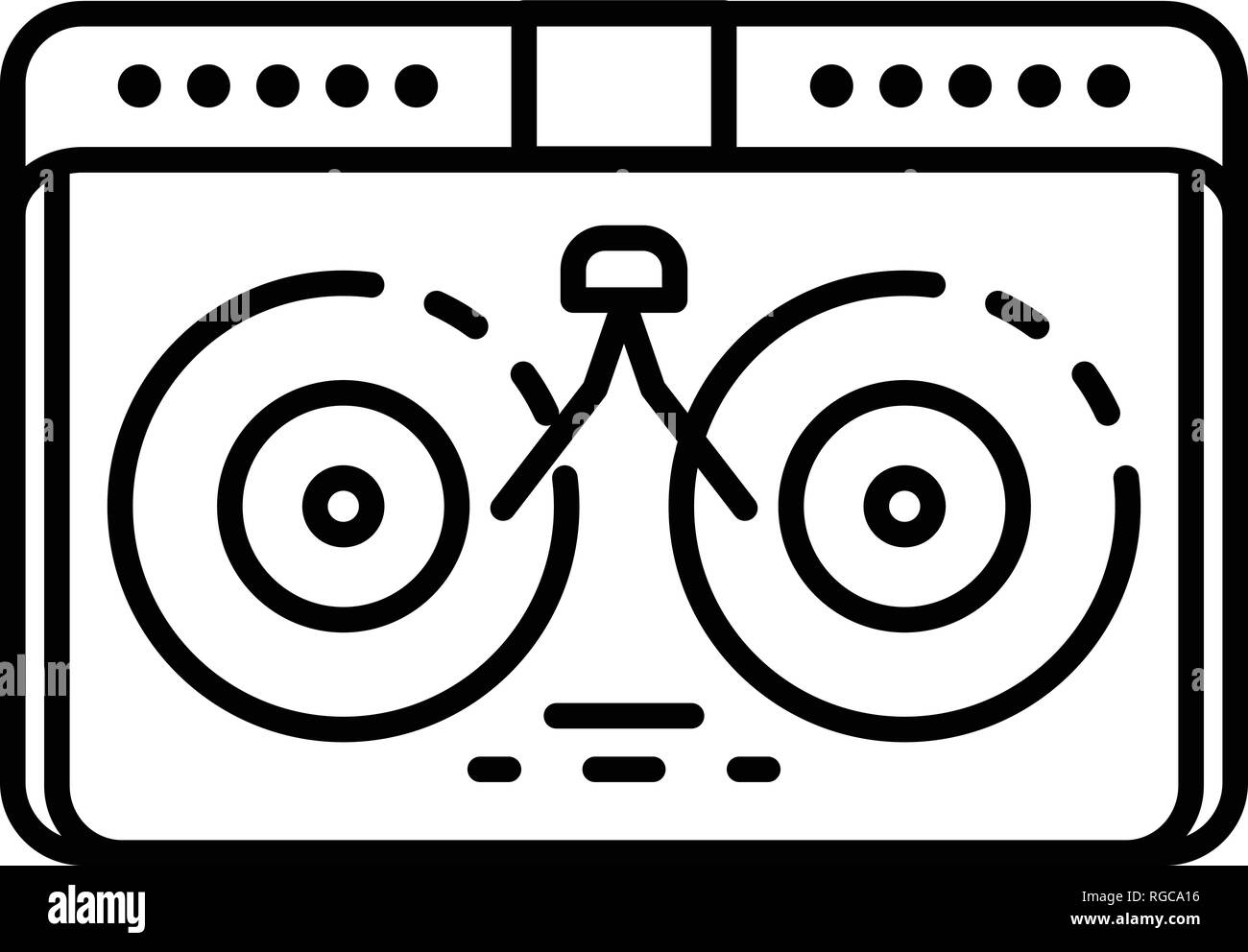 Dj desk hip hop icon, outline style Stock Vector Image & Art - Alamy
