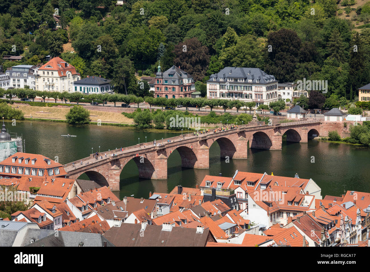 Germany, Baden-Wuerttemberg, Heidelberg, Neckar, Charles-Theodore ...