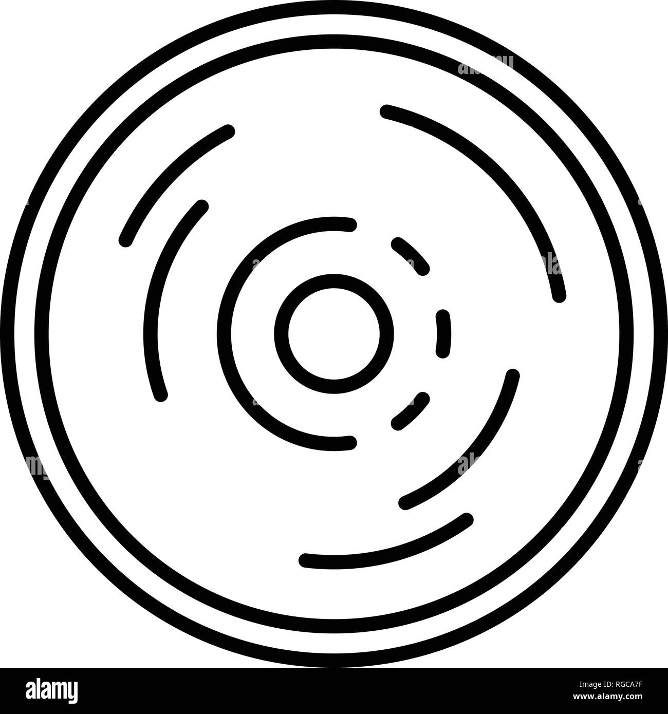 Vinyl disc icon, outline style Stock Vector Image & Art - Alamy