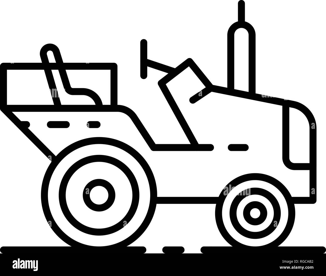 Agricultural Agriculture Tractor Logo Black and White Stock Photos ...