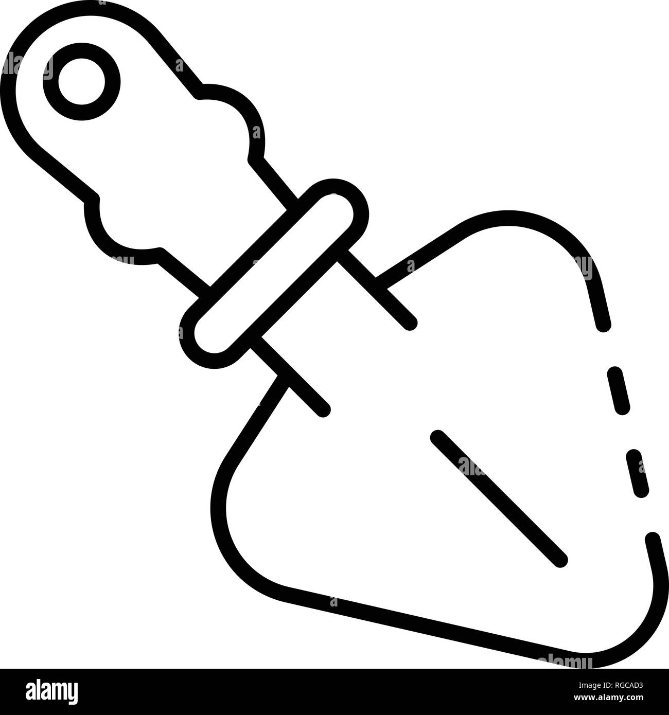 Hand shovel icon, outline style Stock Vector Image & Art - Alamy