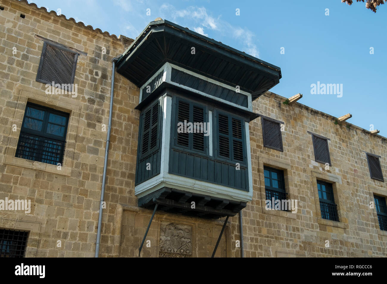 Balcony detail of the Hadjigeorgakis Kornesios Mansion in Nicosia ...