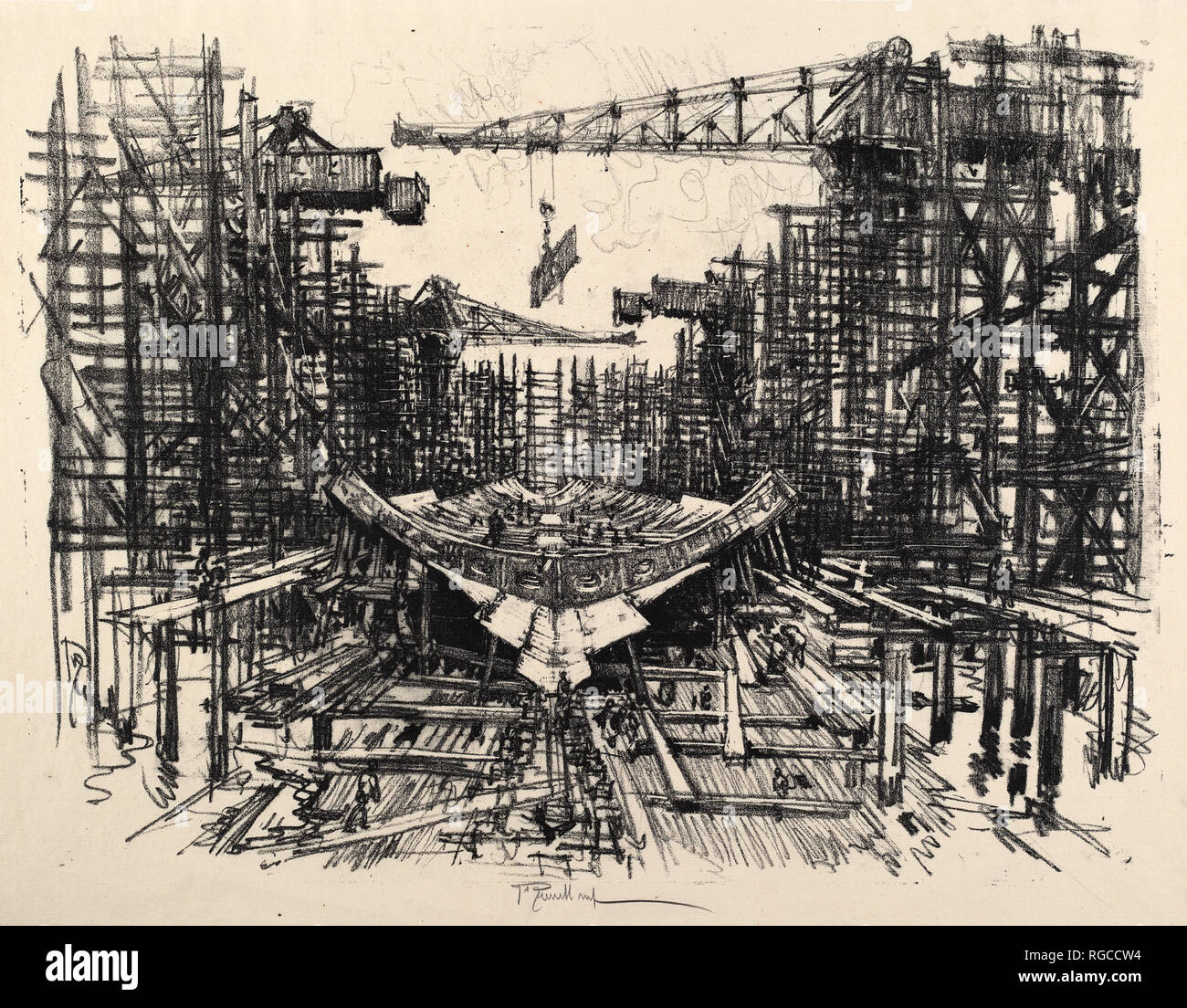 The Keel. Dated: 1917. Medium: lithograph. Museum: National Gallery of ...