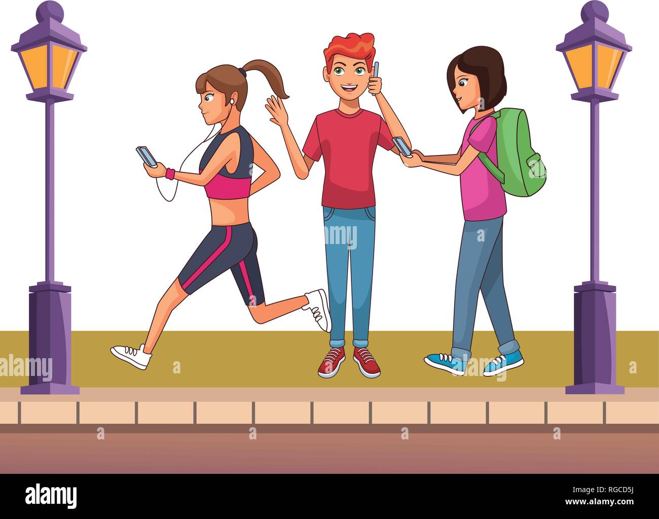 group of friends cartoon Stock Vector Image & Art - Alamy