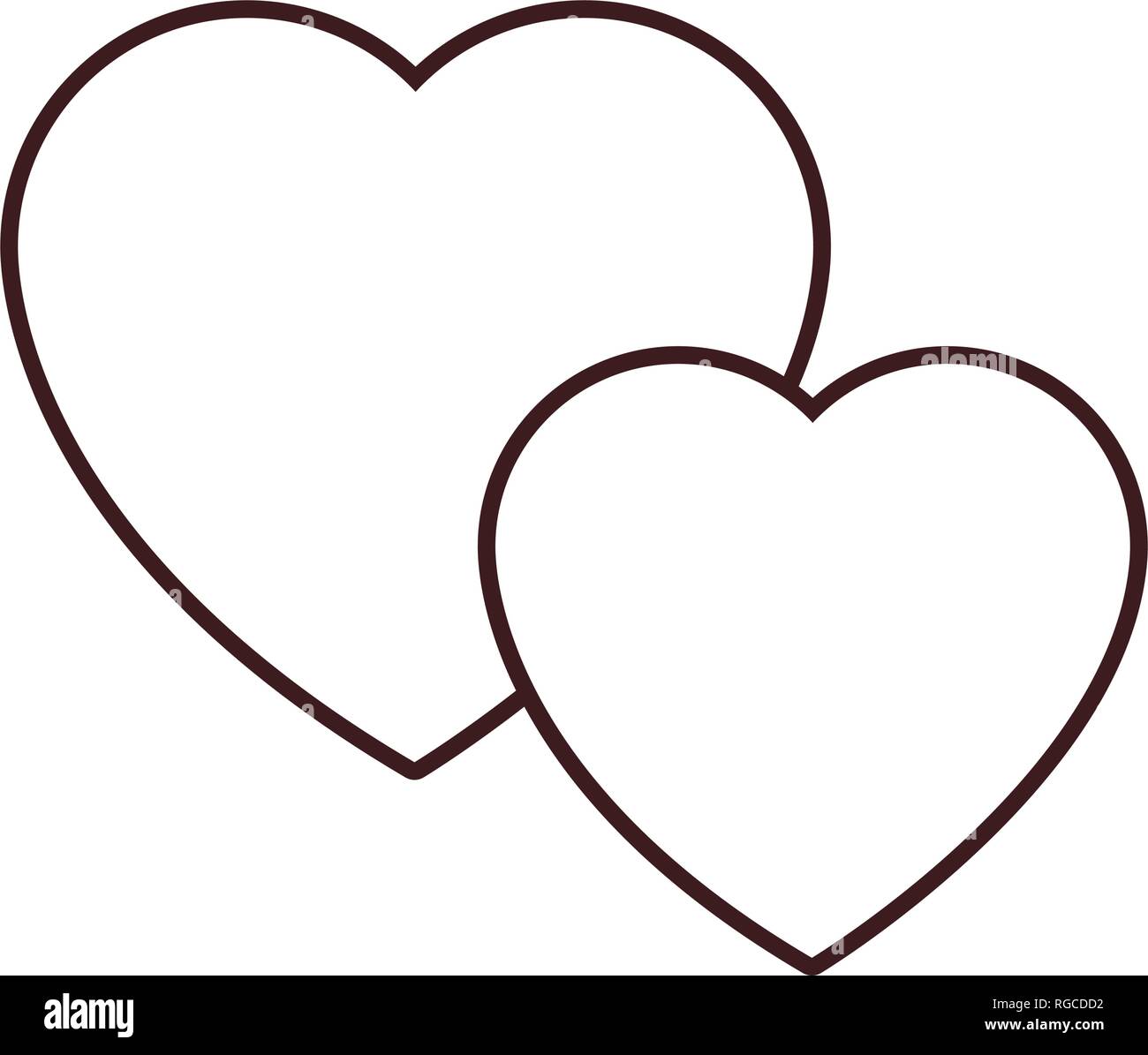 love hearts cartoon Stock Vector Image & Art - Alamy