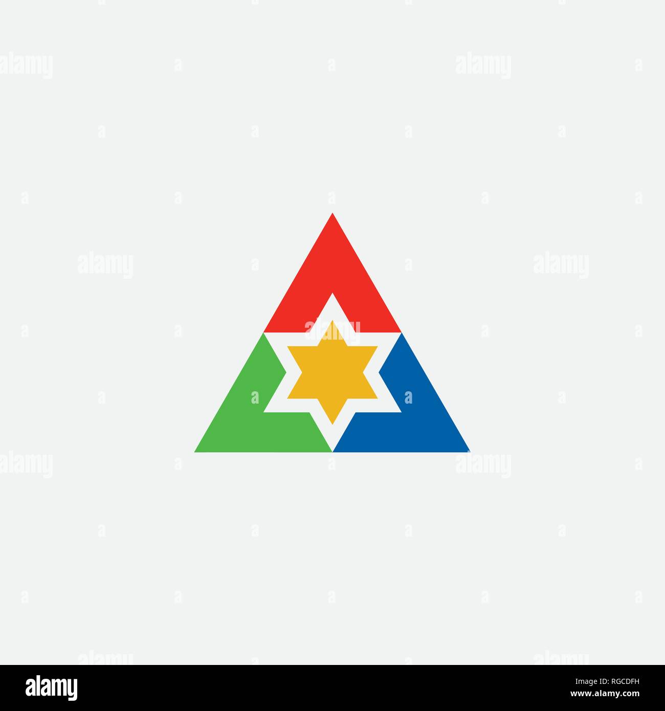 star in triangle vector logo symbol icon Stock Vector Image & Art - Alamy