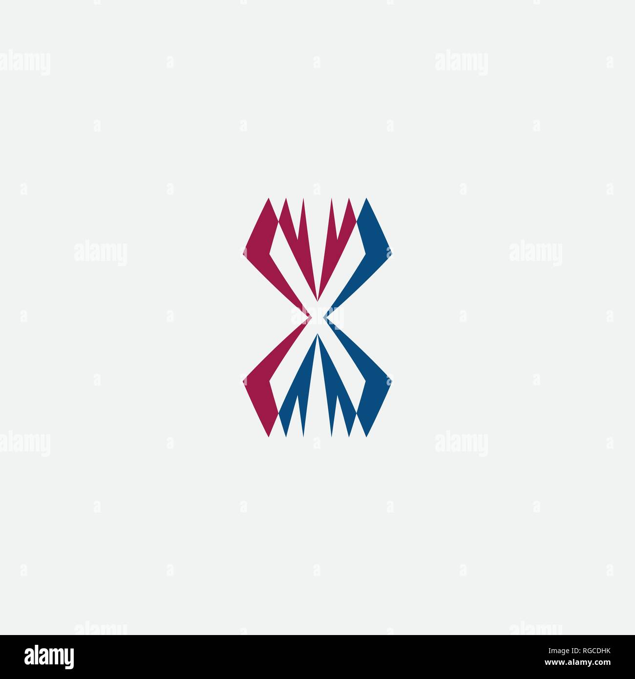 stylized vector x letter logotype symbol element Stock Vector Image ...