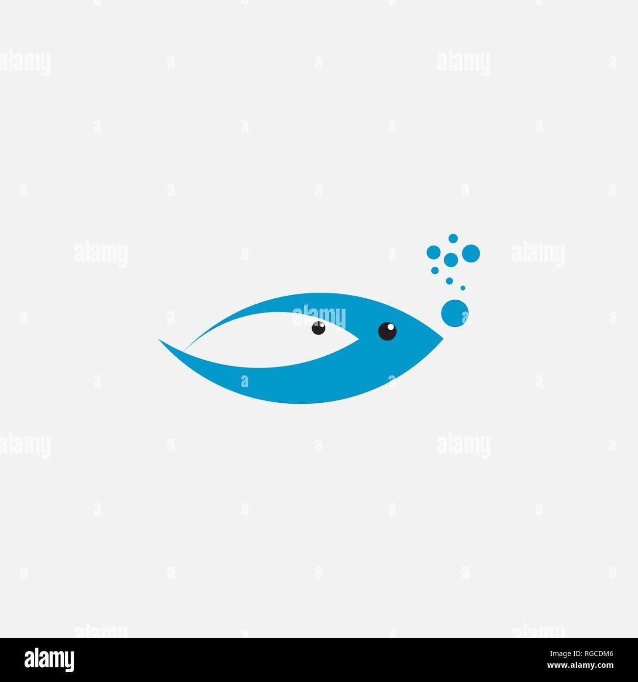 swimming fish symbol vector sign element Stock Vector Image & Art - Alamy