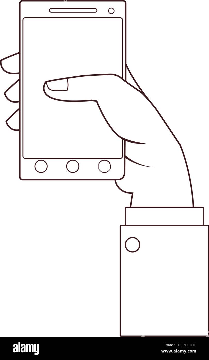 technology smartphone cartoon Stock Vector Image & Art - Alamy