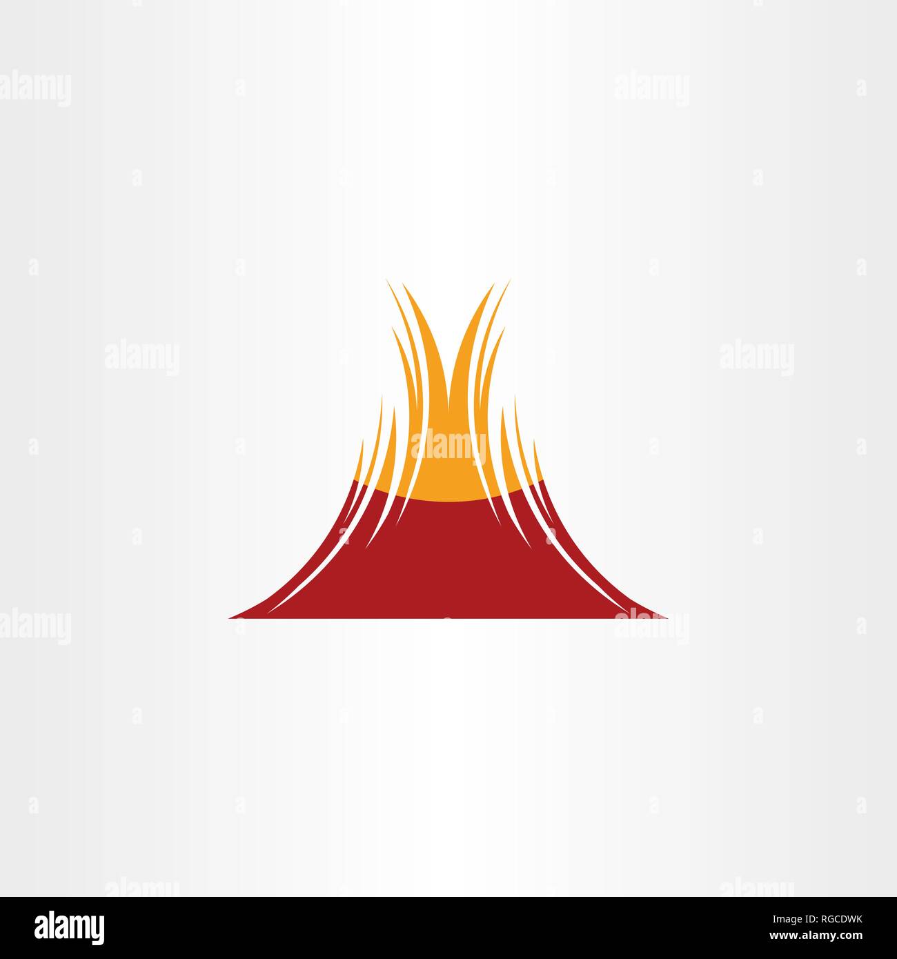 Volcano logo hi-res stock photography and images - Alamy