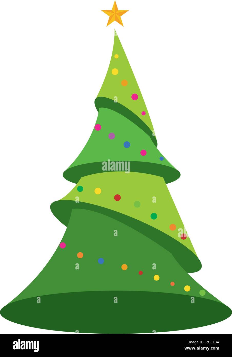 Cute Christmas Tree Stock Vector Image & Art - Alamy