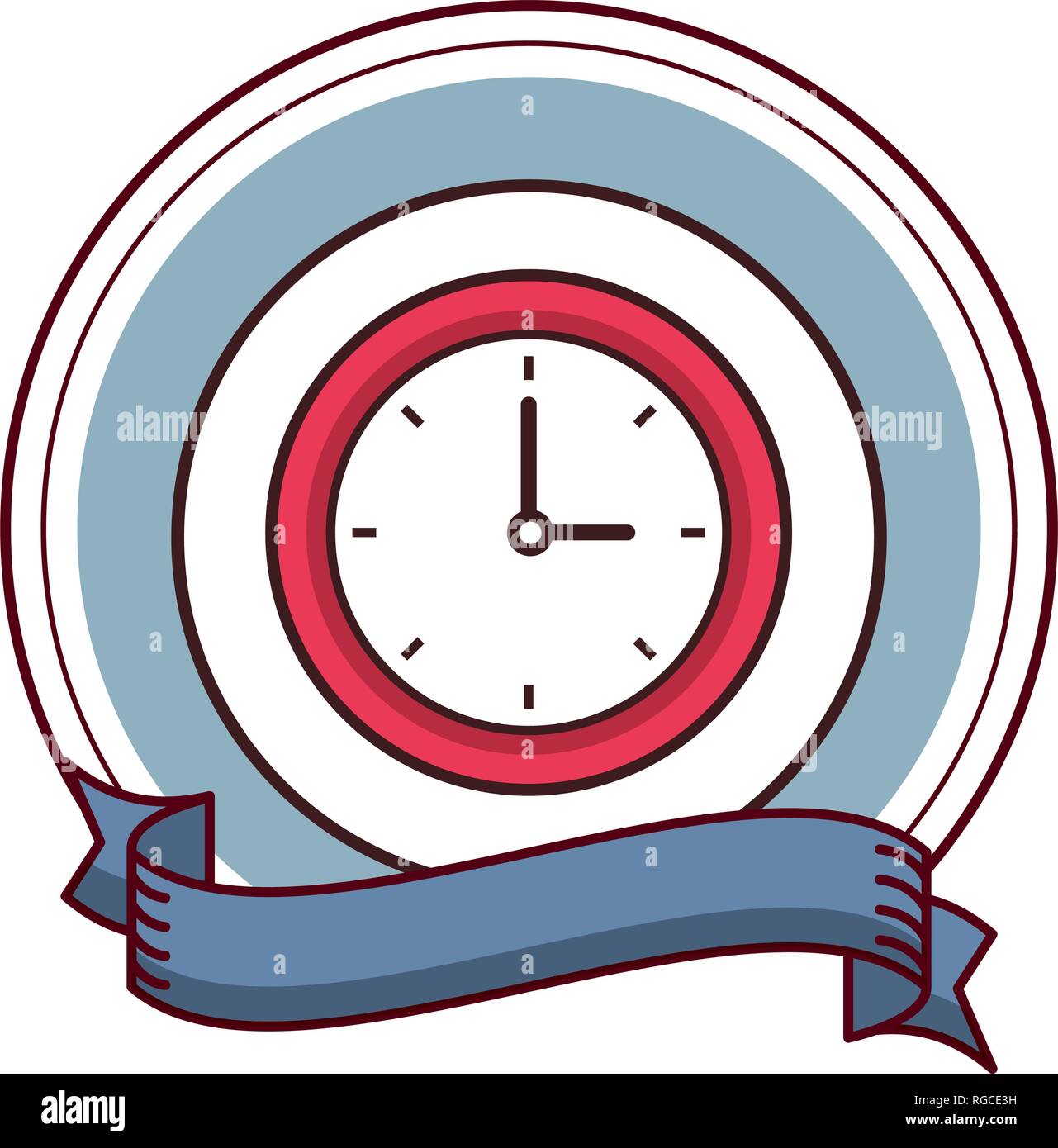 clock time cartoon Stock Vector Image & Art - Alamy
