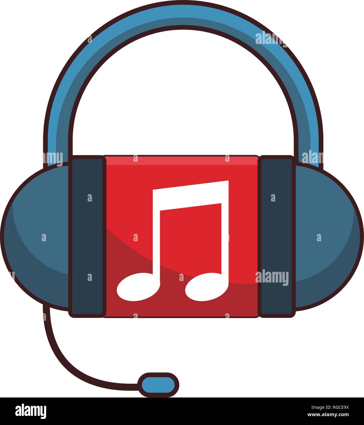 Cartoon earbud Stock Vector Images - Alamy