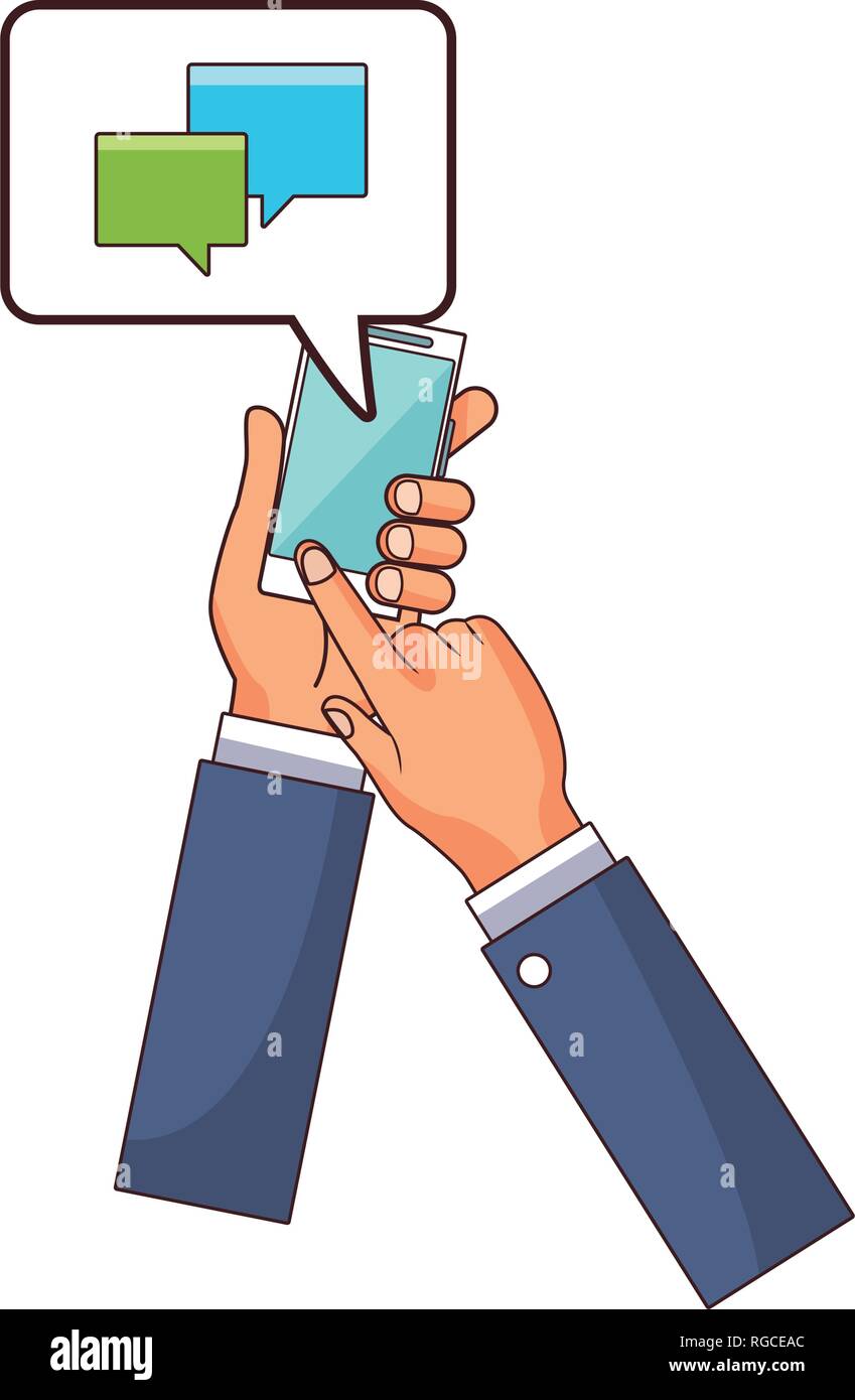 technology smartphone cartoon Stock Vector Image & Art - Alamy