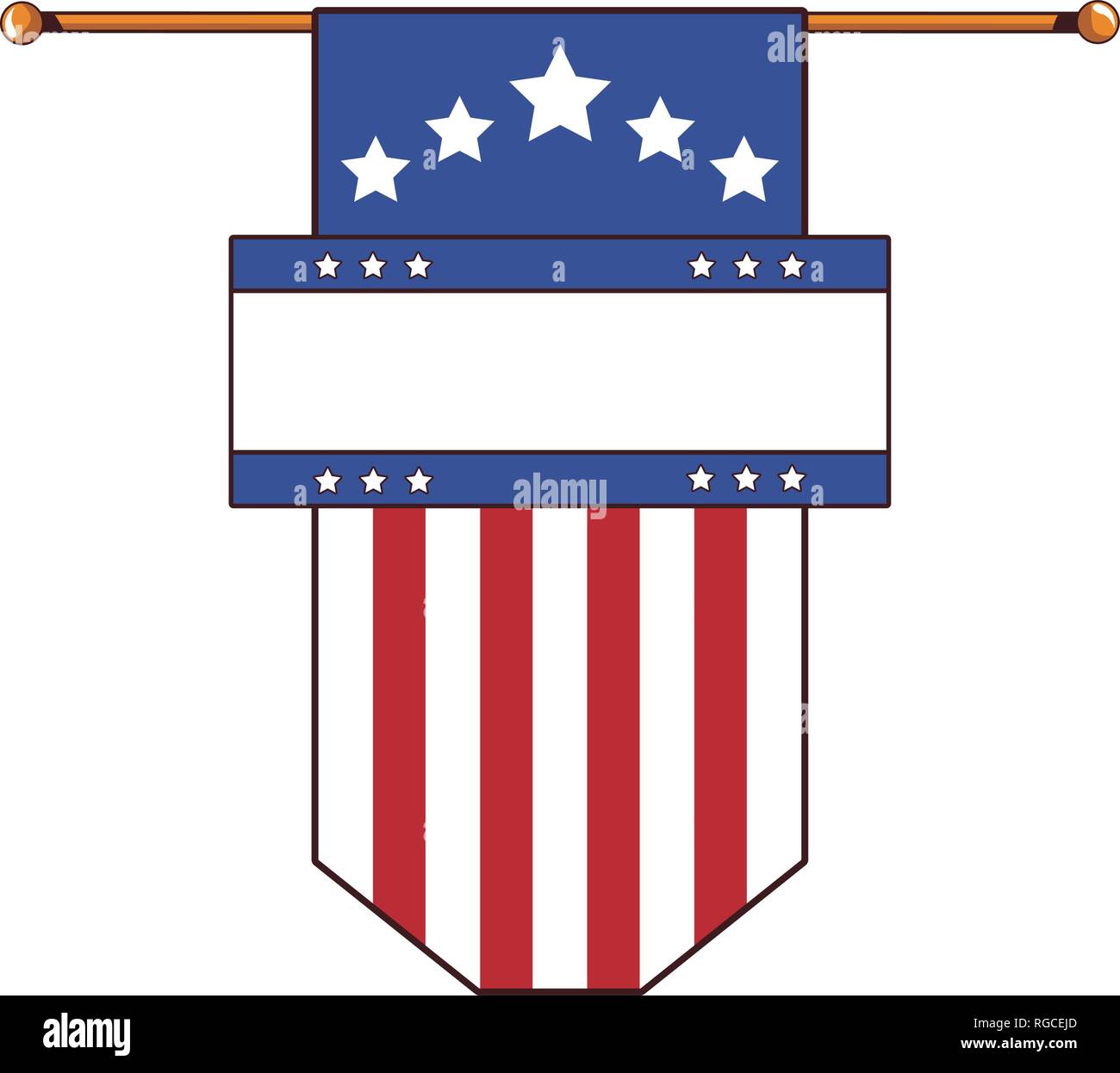american flag cartoon Stock Vector Image & Art - Alamy
