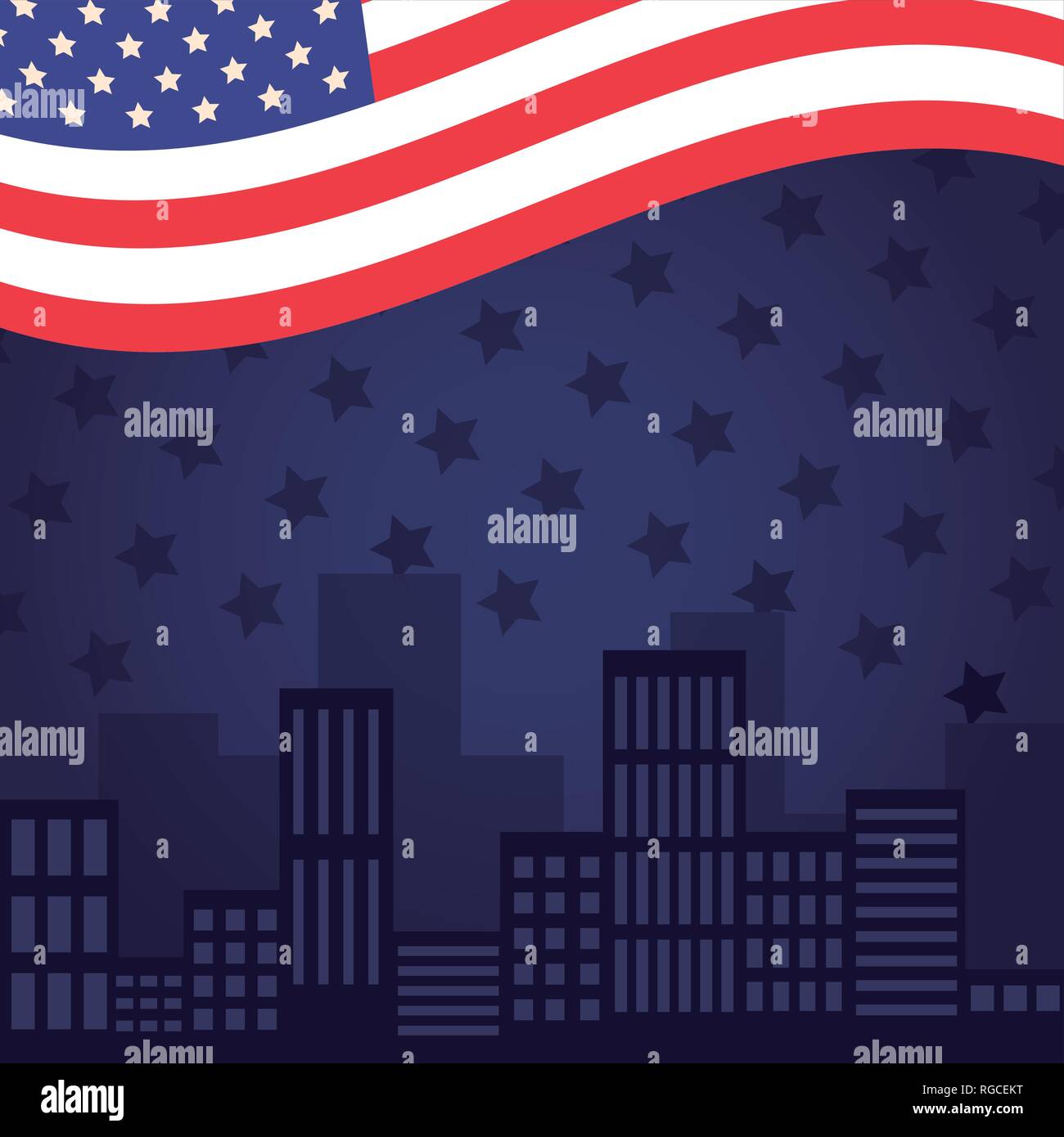 american flag cartoon Stock Vector Image & Art - Alamy