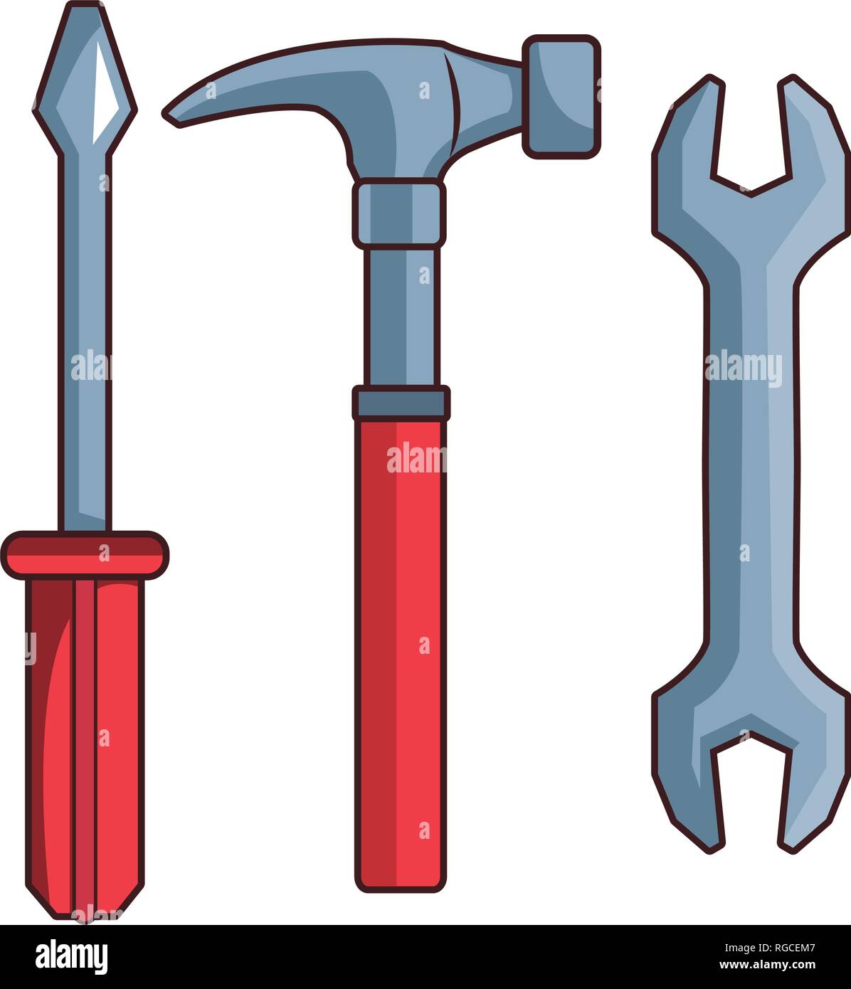 construction tools caroon Stock Vector Image & Art - Alamy