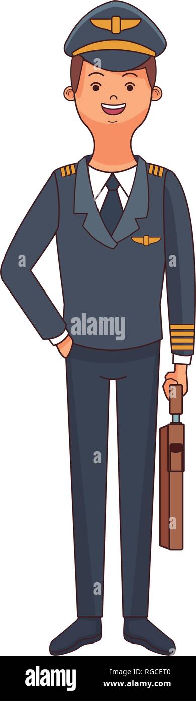 airplane pilot body cartoon Stock Vector Image & Art - Alamy