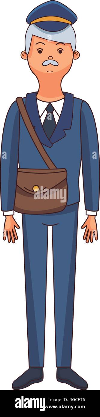correspondence postman cartoon Stock Vector Image & Art - Alamy