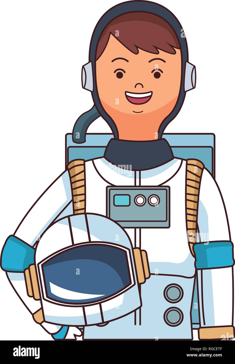 space astronaut upperbody cartoon Stock Vector Image & Art - Alamy