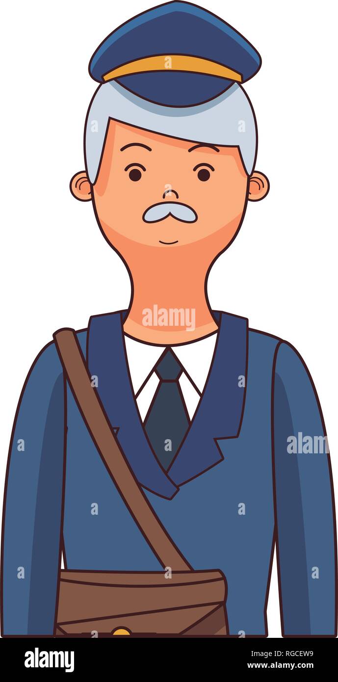 Simple Mailman Cartoon