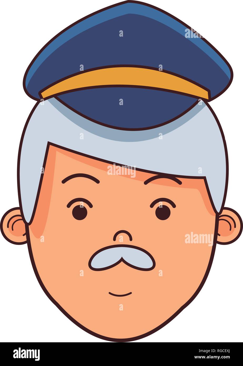 correspondence postman face cartoon Stock Vector Image & Art - Alamy