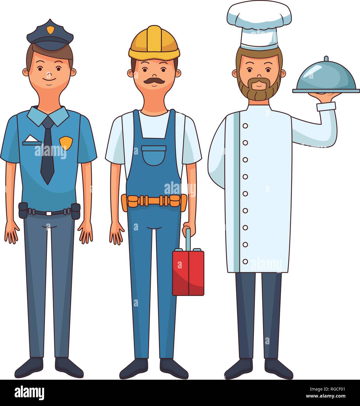 labor day cartoon Stock Vector Image & Art - Alamy