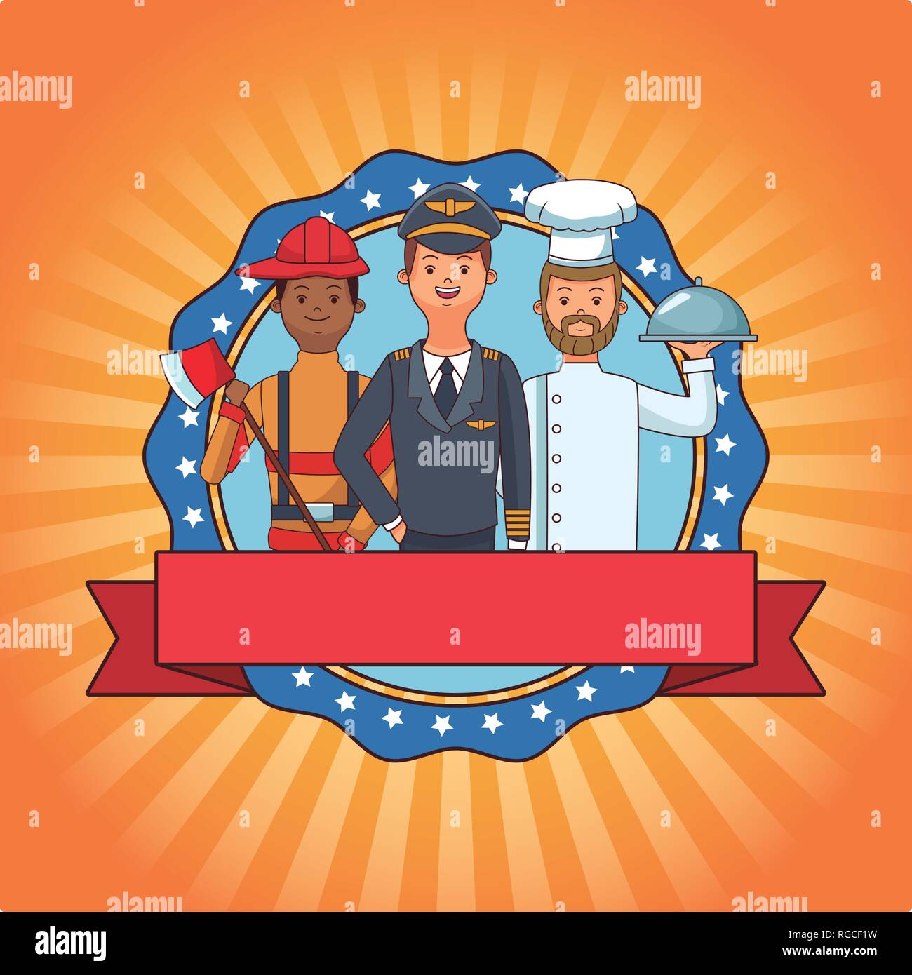 labor day cartoon Stock Vector Image & Art - Alamy