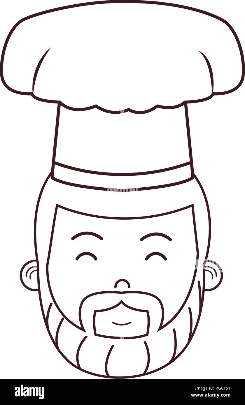 food chef face cartoon Stock Vector Image & Art - Alamy