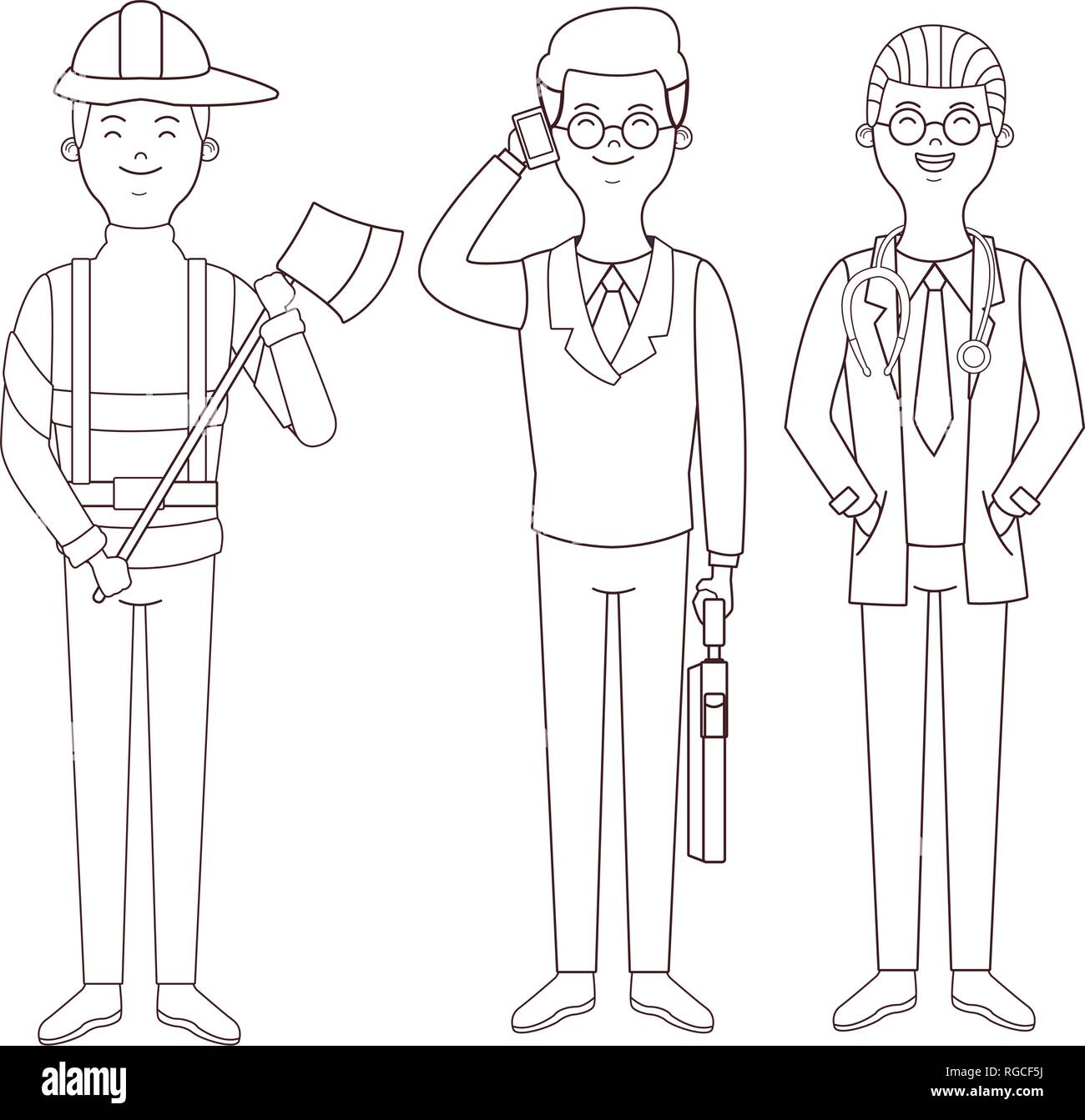 labor day cartoon Stock Vector Image & Art - Alamy