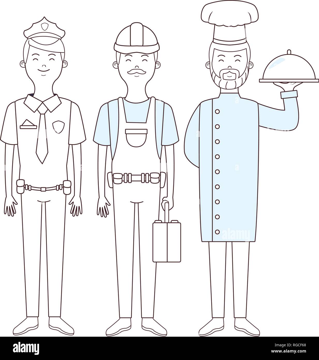 labor day cartoon Stock Vector Image & Art - Alamy