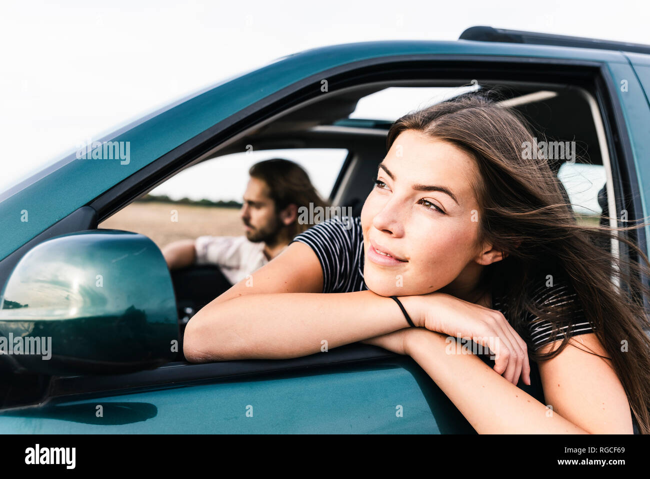 Feet out car window hi-res stock photography and images - Alamy