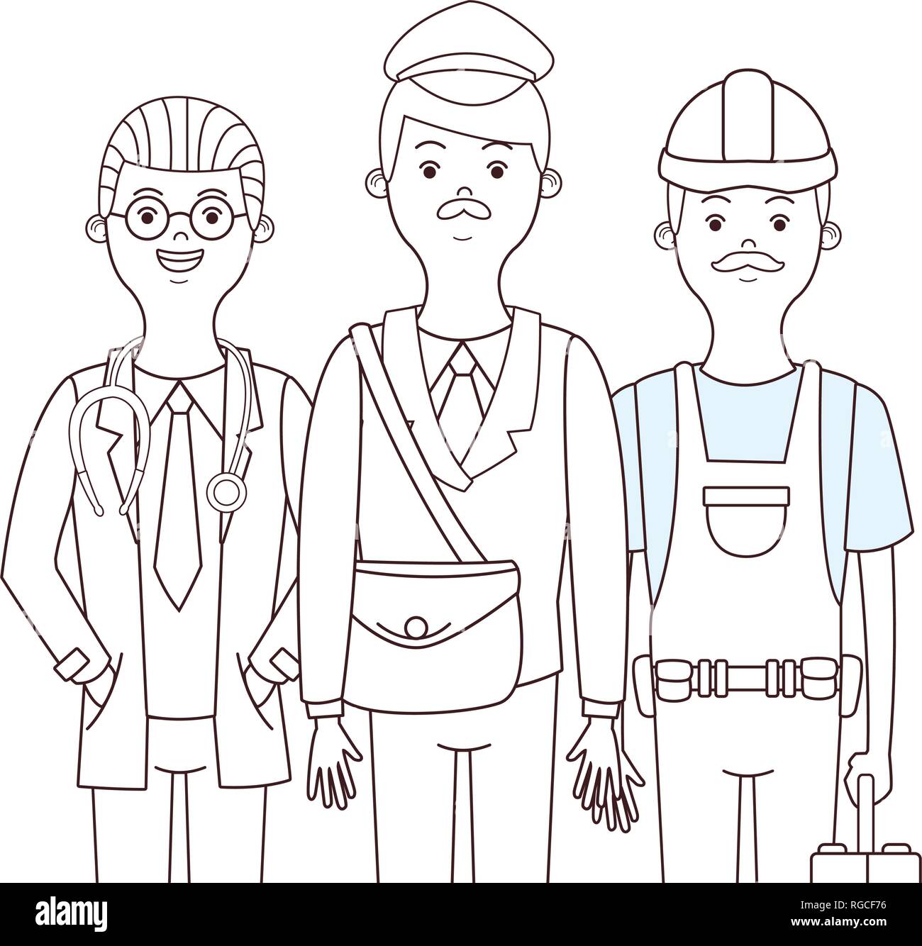 labor day cartoon Stock Vector Image & Art - Alamy