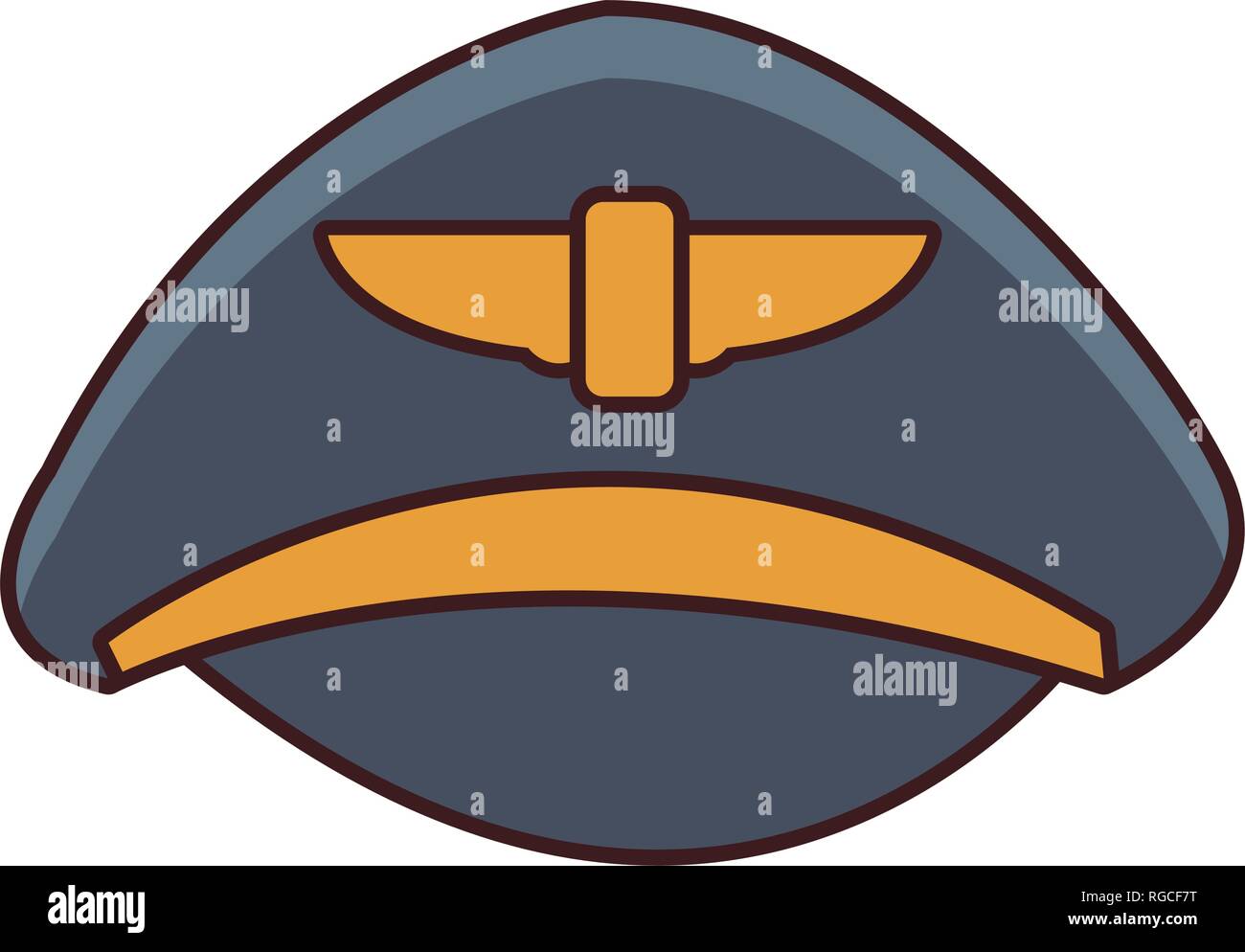 Pilot Hat Illustration High Resolution Stock Photography and Images - Alamy