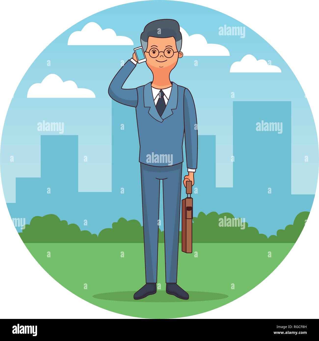 executive businessman cartoon Stock Vector Image & Art - Alamy