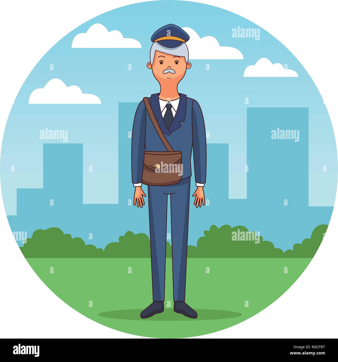 correspondence postman cartoon Stock Vector Image & Art - Alamy