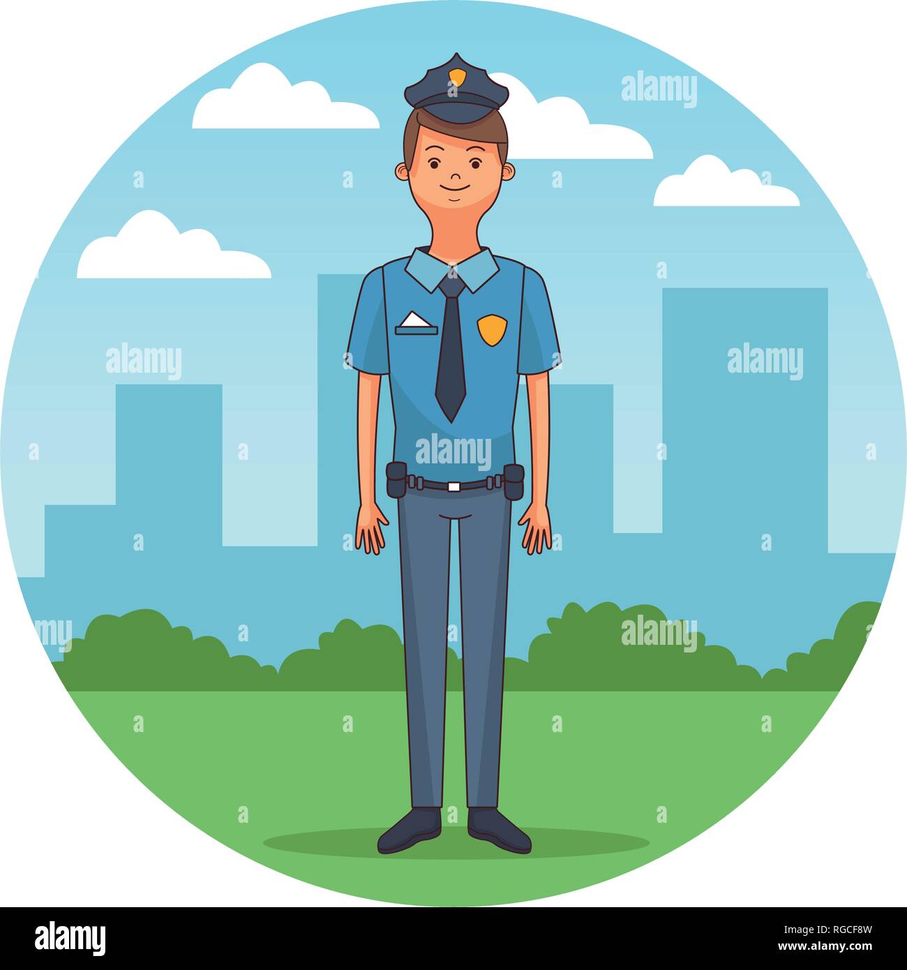 police man cartoon Stock Vector Image & Art - Alamy