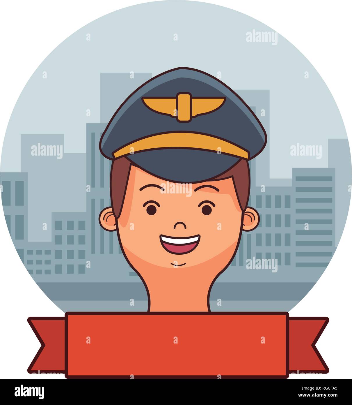 airplane pilot face cartoon Stock Vector Image & Art - Alamy