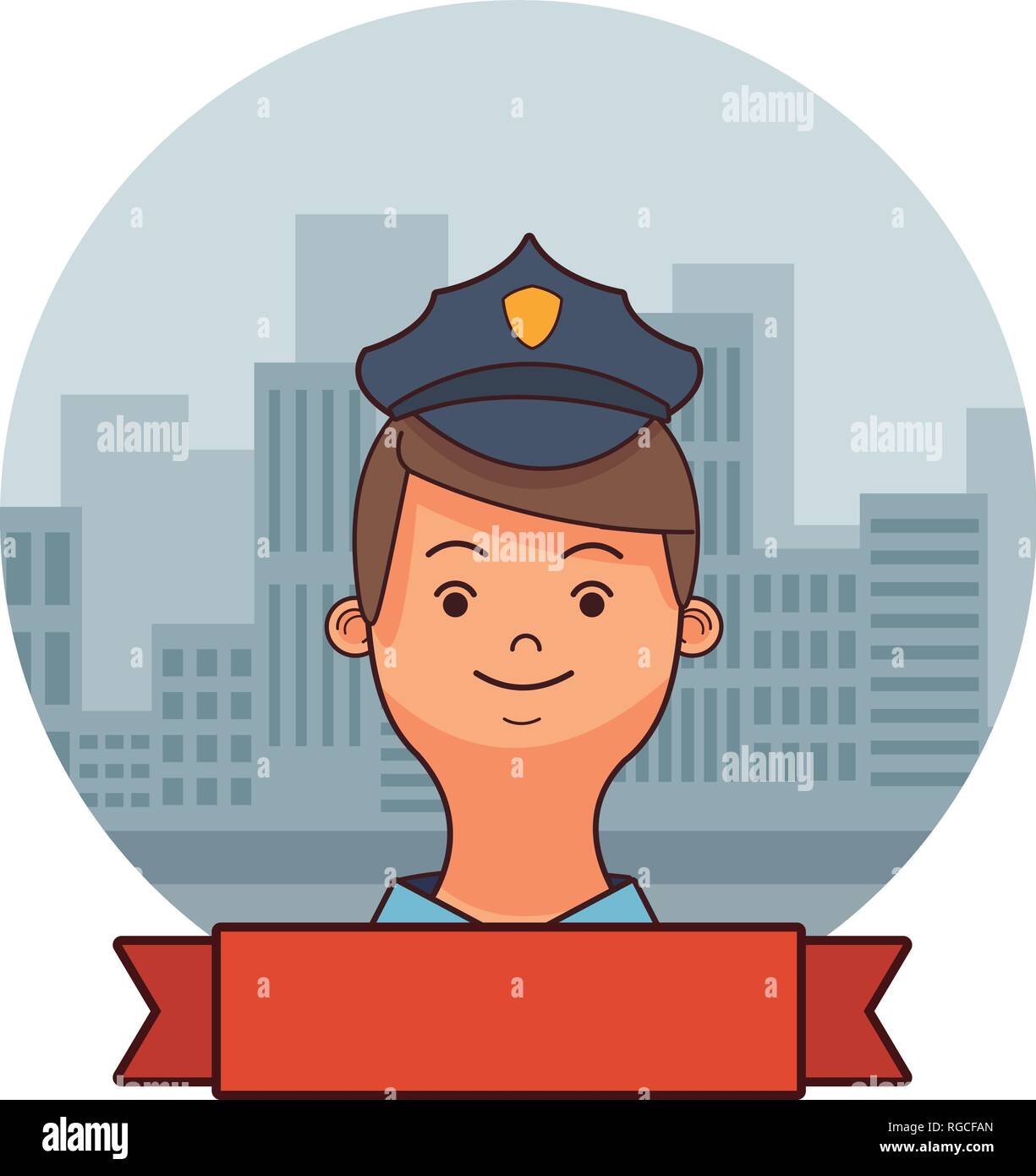 police man face cartoon Stock Vector Image & Art - Alamy