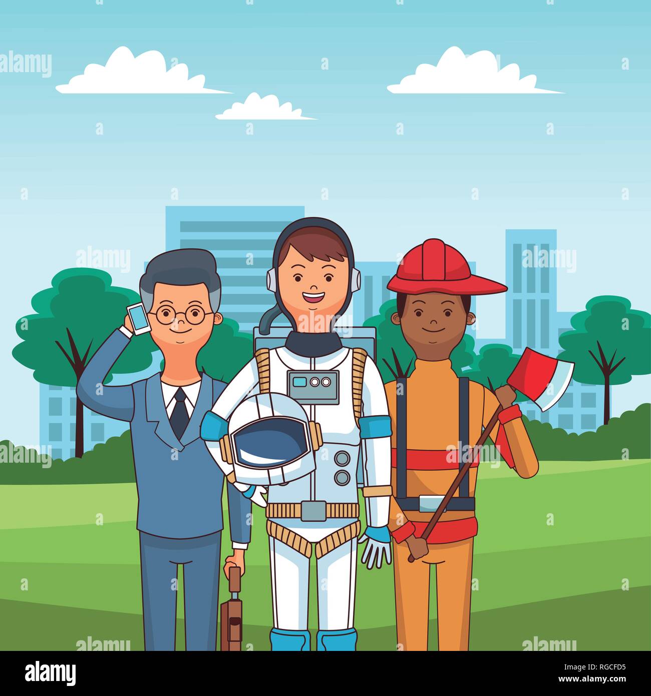 american labor day cartoon Stock Vector Image & Art - Alamy