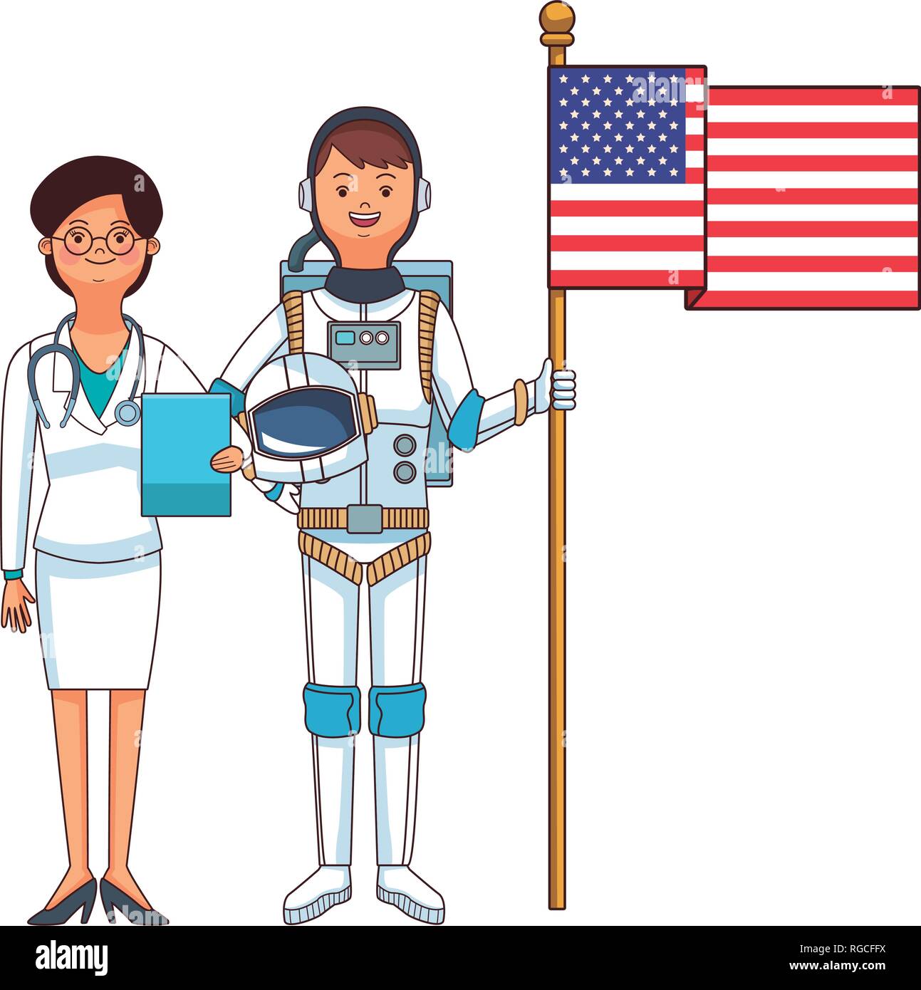 american labor day cartoon Stock Vector Image & Art - Alamy