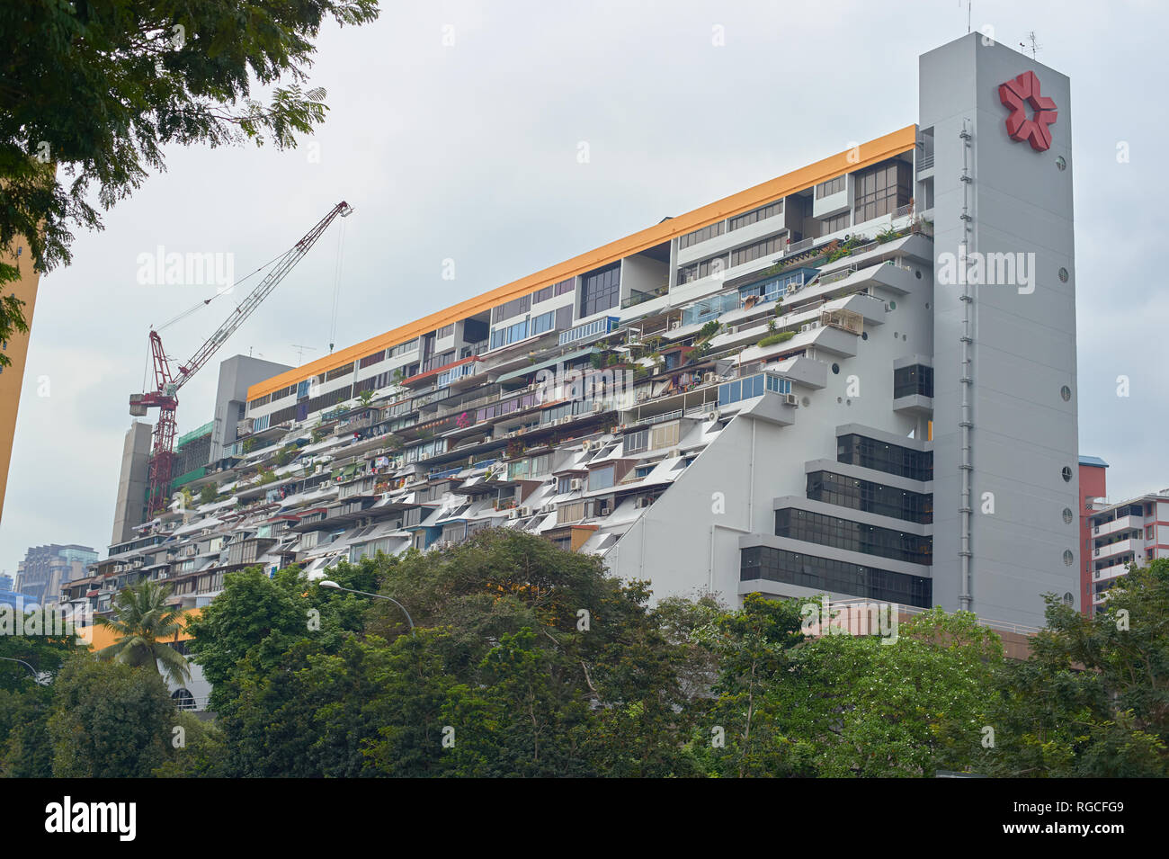 SINGAPORE - CIRCA NOVEMBER, 2015: a building in Singapore. Republic of ...