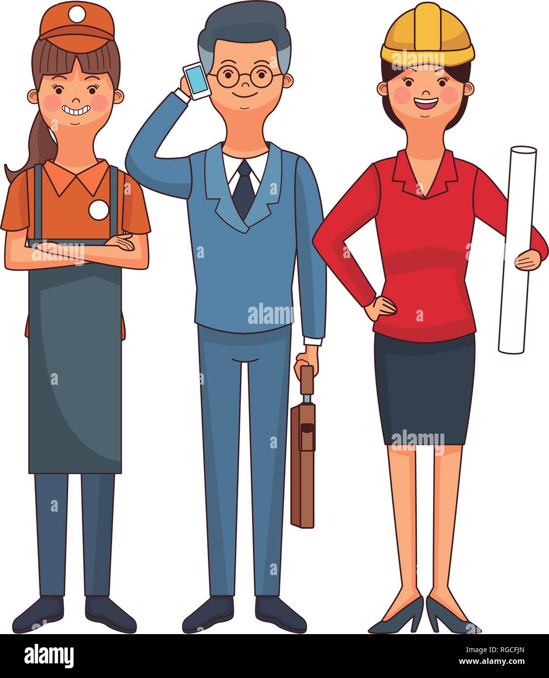 american labor day cartoon Stock Vector Image & Art - Alamy