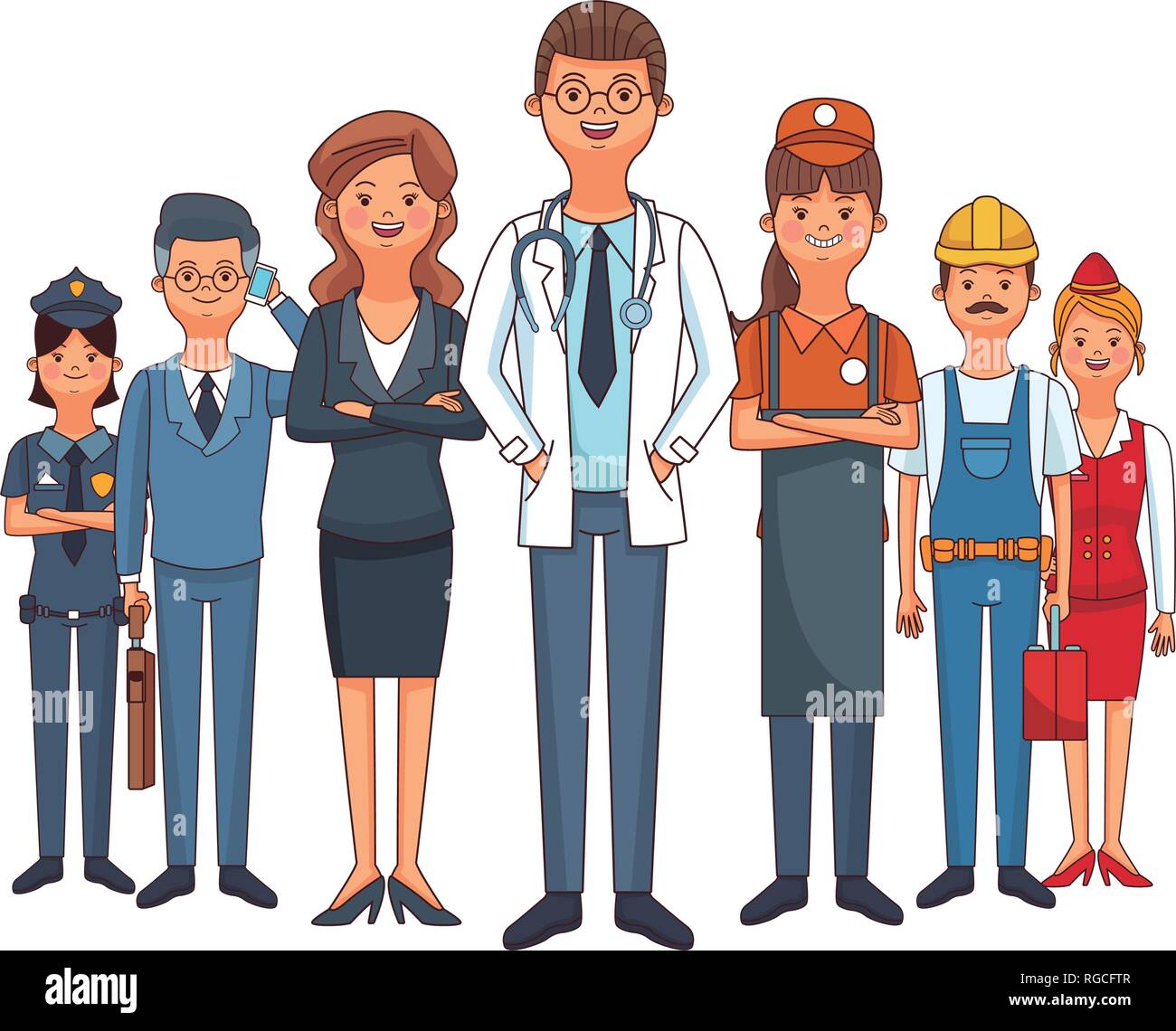 american labor day cartoon Stock Vector Image & Art - Alamy