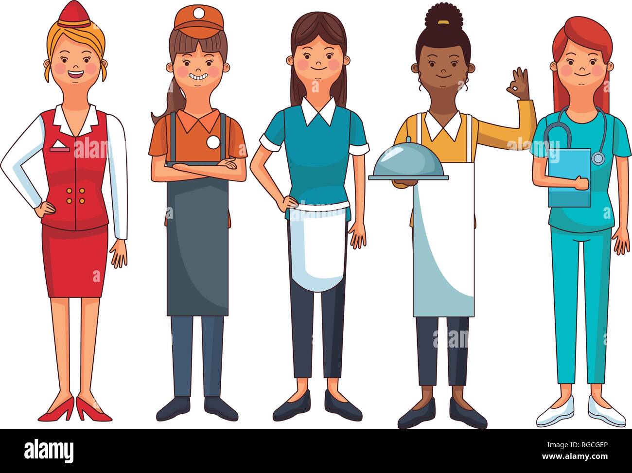 american labor day cartoon Stock Vector Image & Art - Alamy