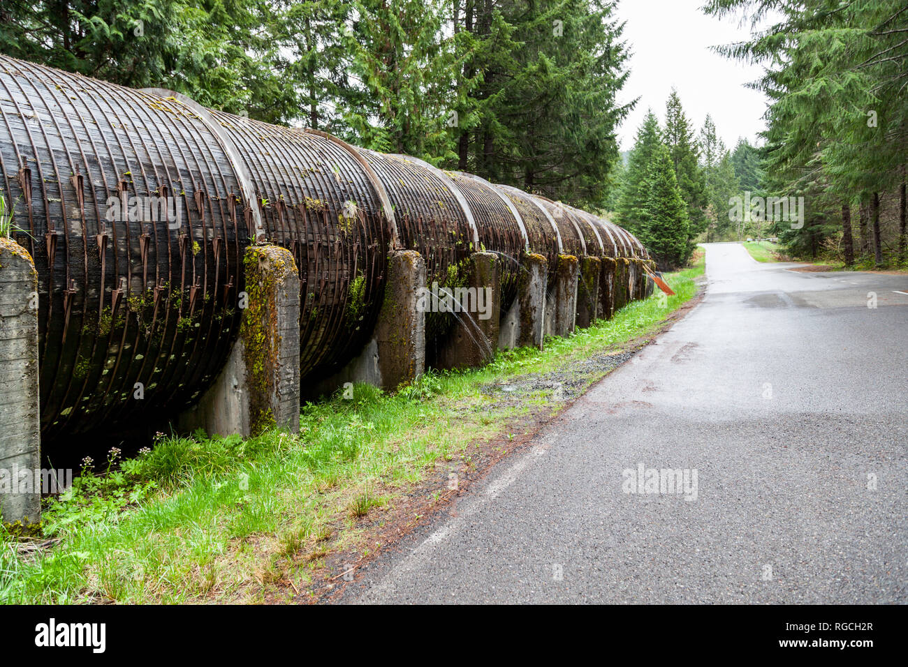 Wooden water flume hi-res stock photography and images - Alamy