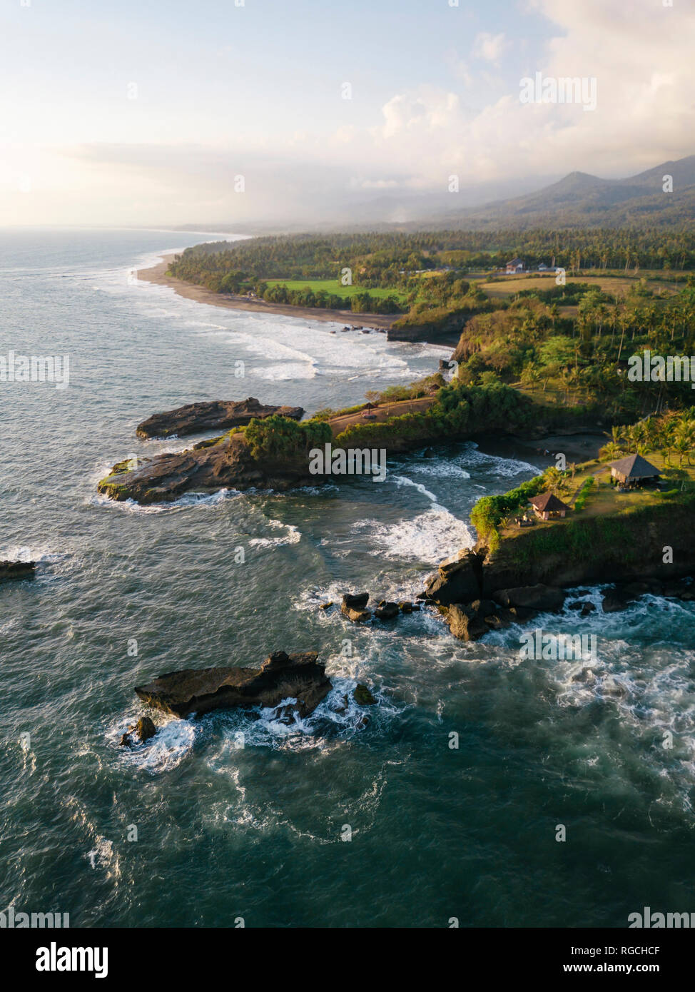 Indonesia, Bali, Aerial view of Balian beach Stock Photo - Alamy