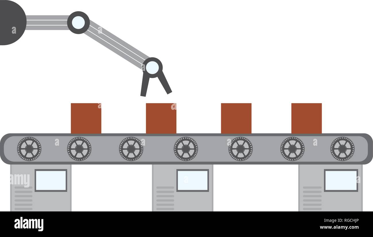 Abstract production line Stock Vector Image & Art - Alamy