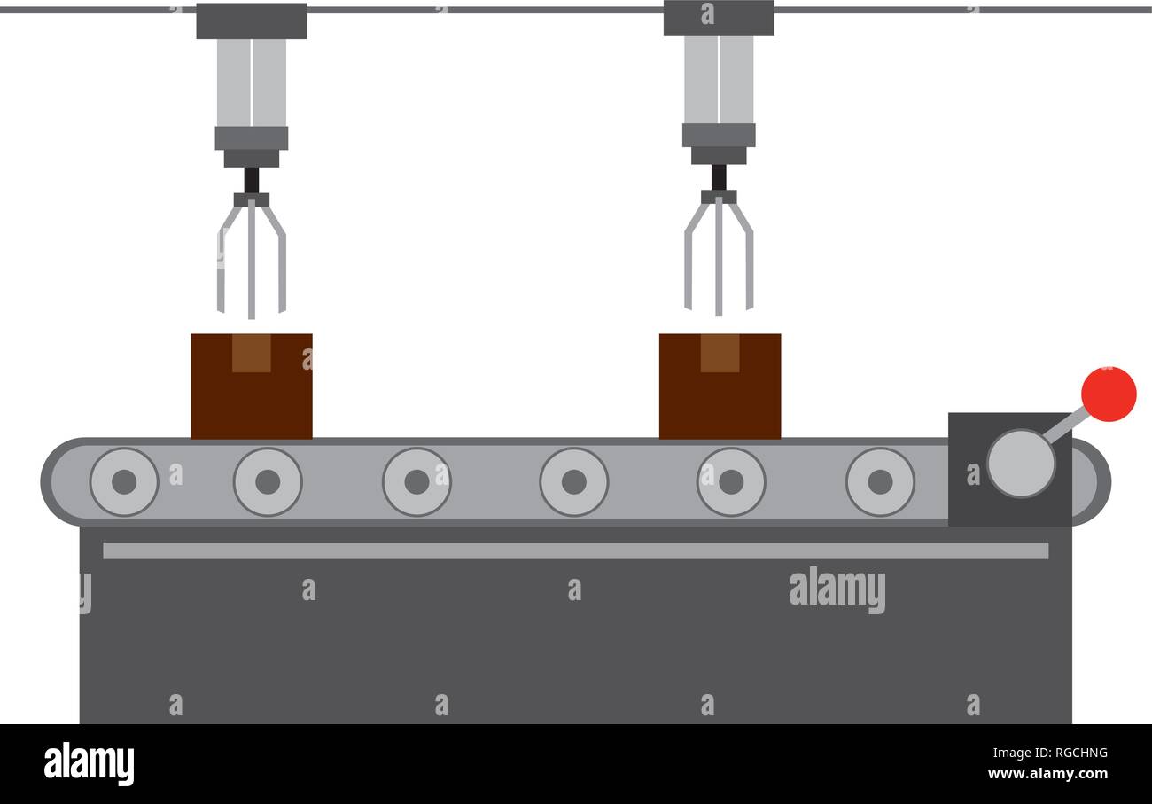 Abstract production line Stock Vector Image & Art - Alamy